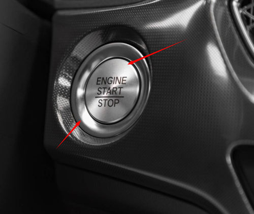 For Acura Integra 23-24 Yellow Aluminum Interior Push to Start Button ...