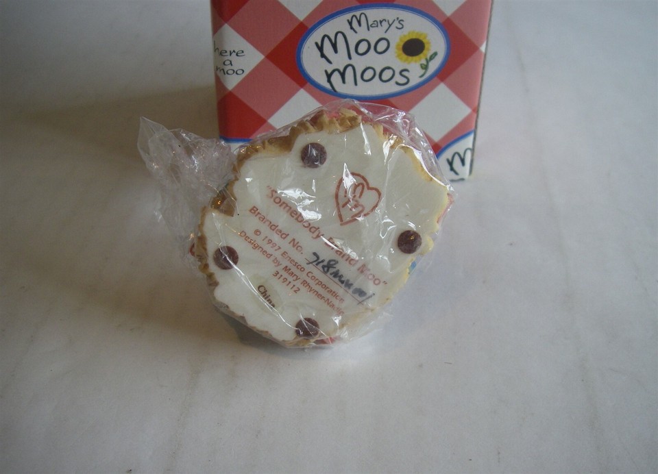 ENESCO MARYS MOO MOOS SOMEBODY BRAND MOO FIGURE #319112 | eBay