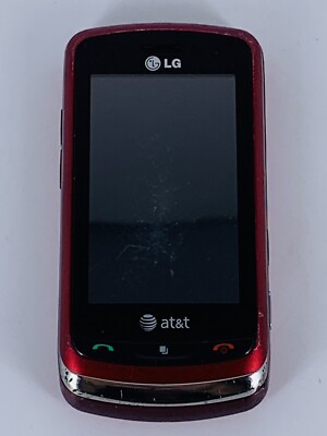 LG Xenon GR500 - Red (AT&T) Cellular Slider Cellphone Untested ...