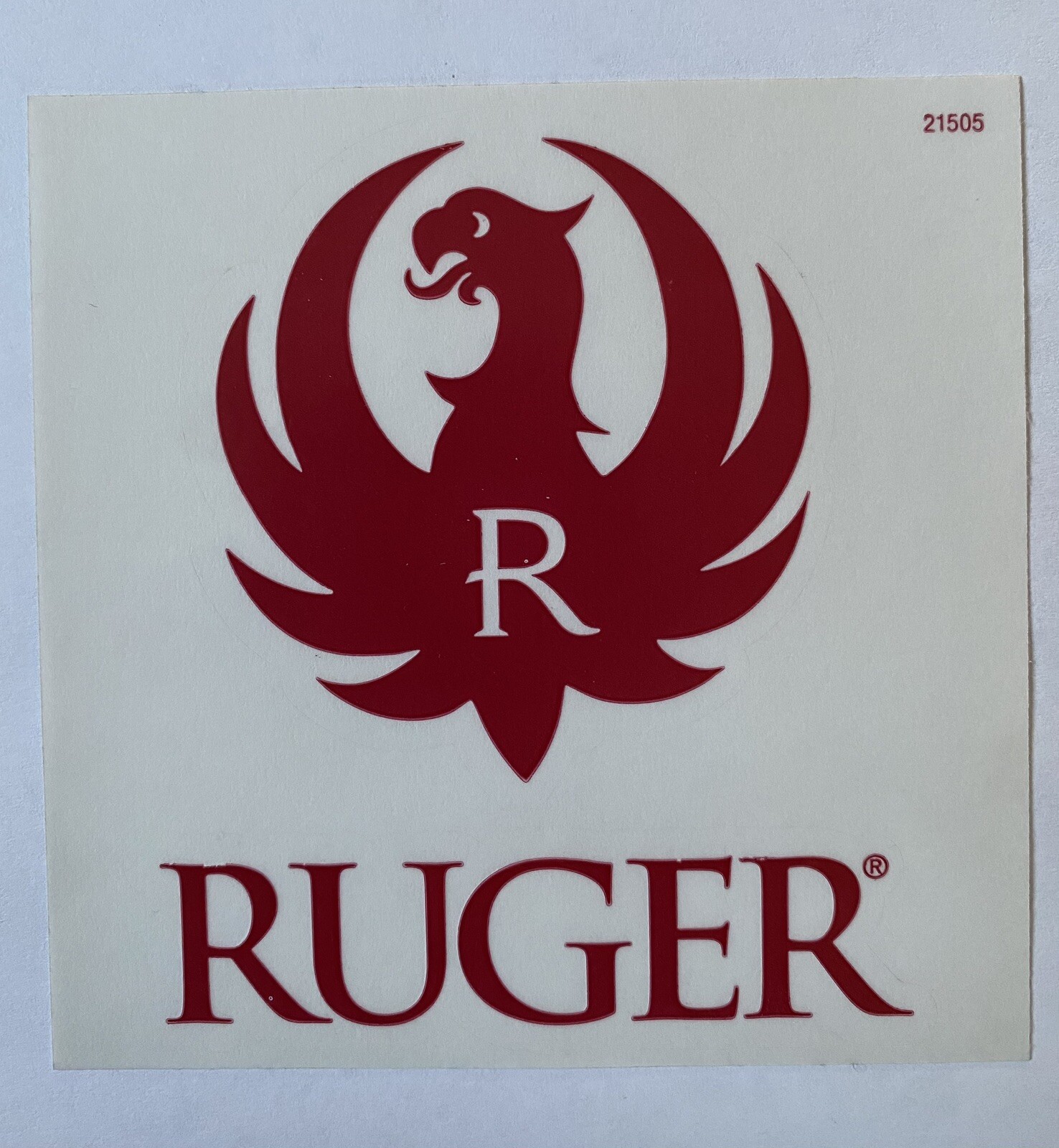 Genuine OEM Ruger Red Phoenix Sticker Logo Official Factory Decal 4" x ...