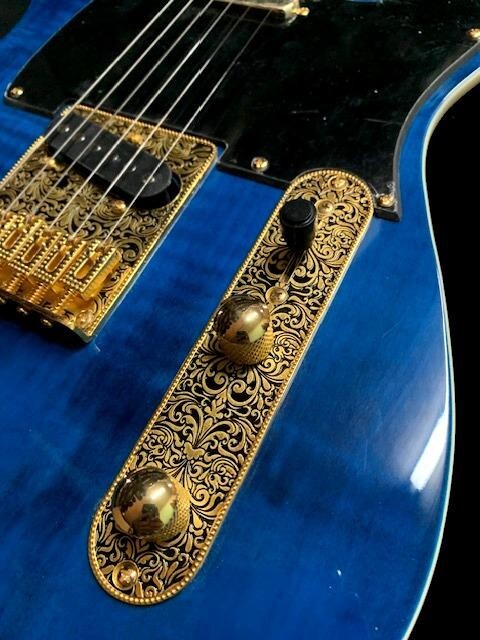 UPGRADED NEW MAPLE FLAMED SOLID 6 STRING VINTAGE TELE STYLE ELECTRIC ...