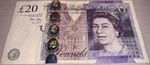 £20 Twenty AA06 893104 Pound Note Bank of England Polymer AA Serial ...