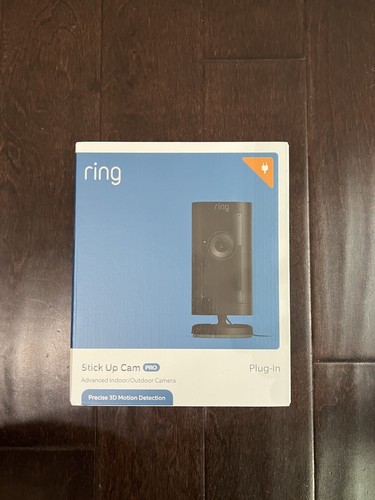 Ring - Stick Up Cam Pro Plug In Indoor/Outdoor Security Camera with 3D ...
