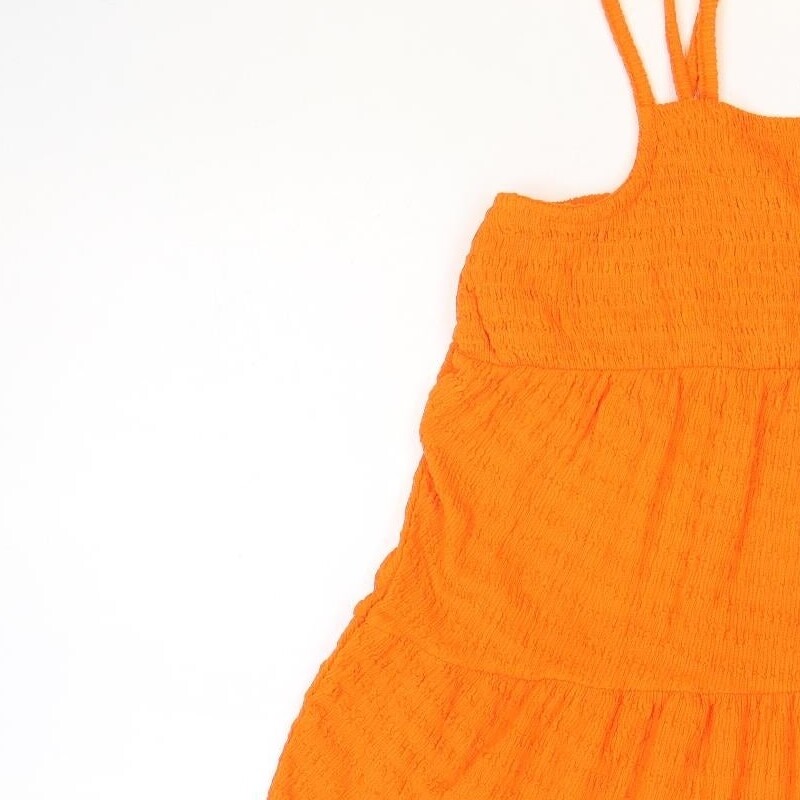 PEP&CO Womens Orange Polyester Blend Trapeze & Swing Size L | eBay UK