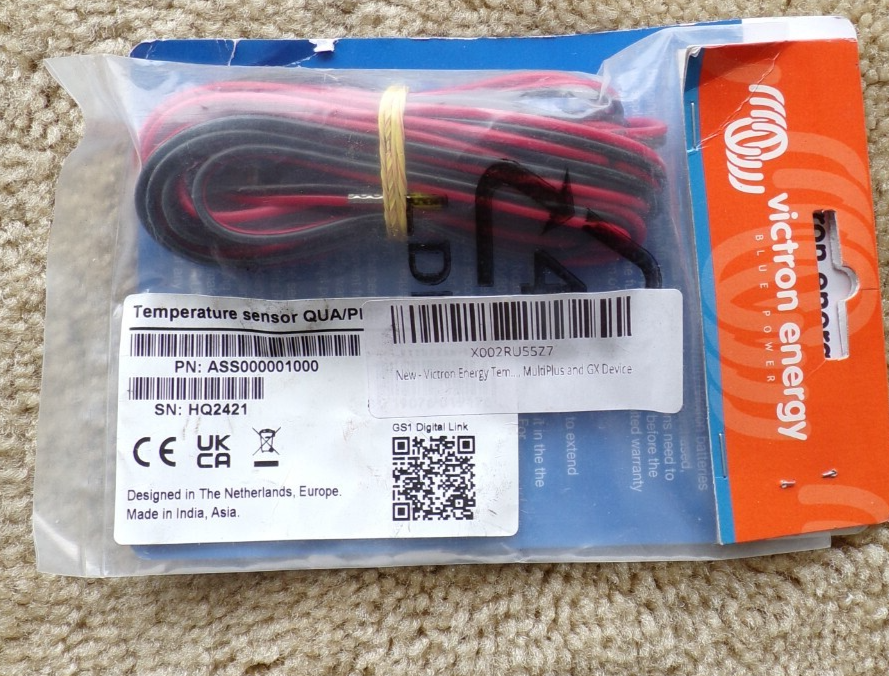 Victron Energy Ass000001000 Temperature Sensor Multiplus And Gx Devices ...