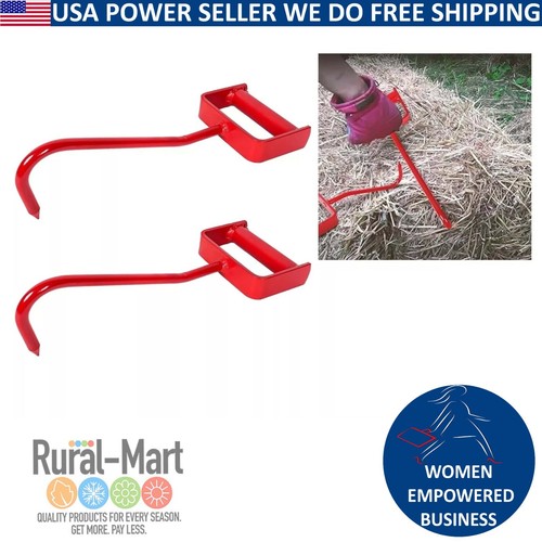 17' Red Hay Hook 2Pack Fits 47010600 Feeders Troughs Farm Equipment | eBay
