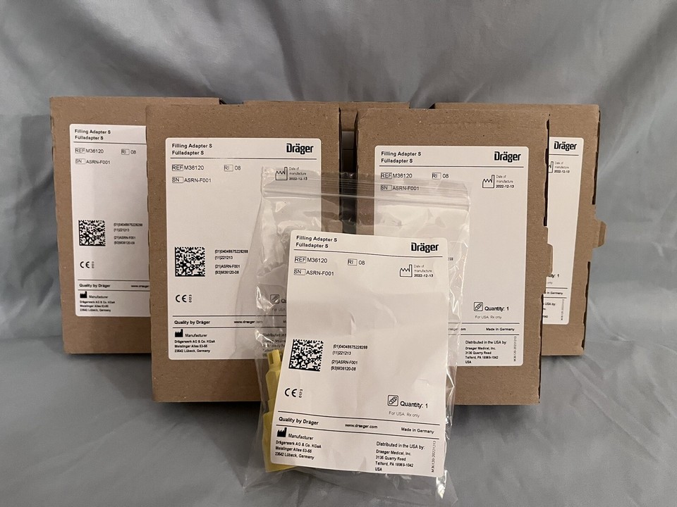 5 Drager Filling Adapter S M36120 For Sevoflurane Vaporizers NIB | eBay