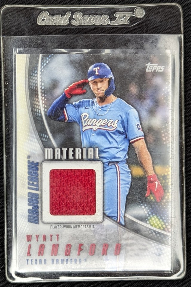 2025 Topps Series 2 Wyatt Langford Relic Major League Material #MLM2-WL ...