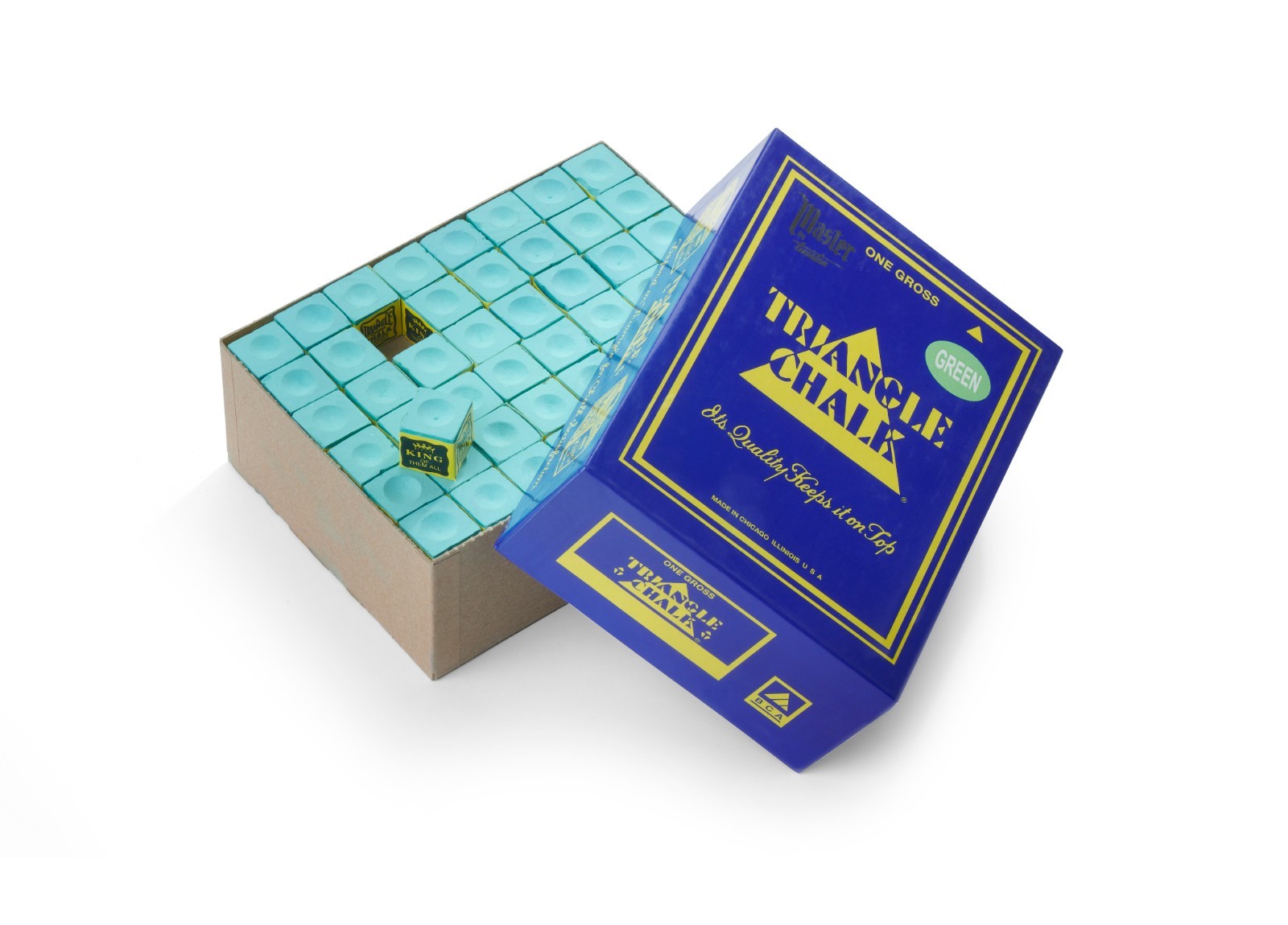Triangle Chalk Snooker Pool Billiard Box of 144 Tweeten Various Colours ...