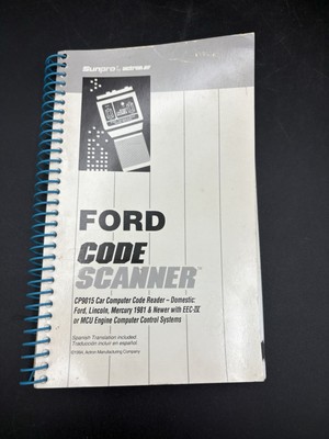 Ford Code Scanner CP9015 Car Computer Code Reader Manual | eBay