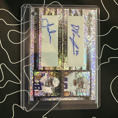 Deuce Vaughn Jalen Cropper Auto 8/10 2023 Leaf Eclectic | eBay