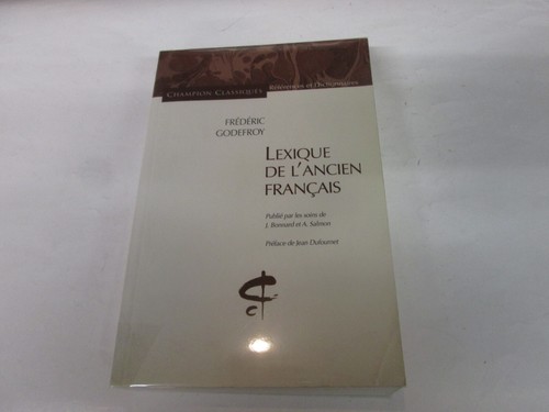 LEXIQUE DE L'ANCIEN FRANCAIS ...F.GODEFROY | eBay