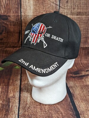 2nd AMENDMENT LIBERTY OR DEATH Embroidered Adjustable Baseball Cap Hat | eBay