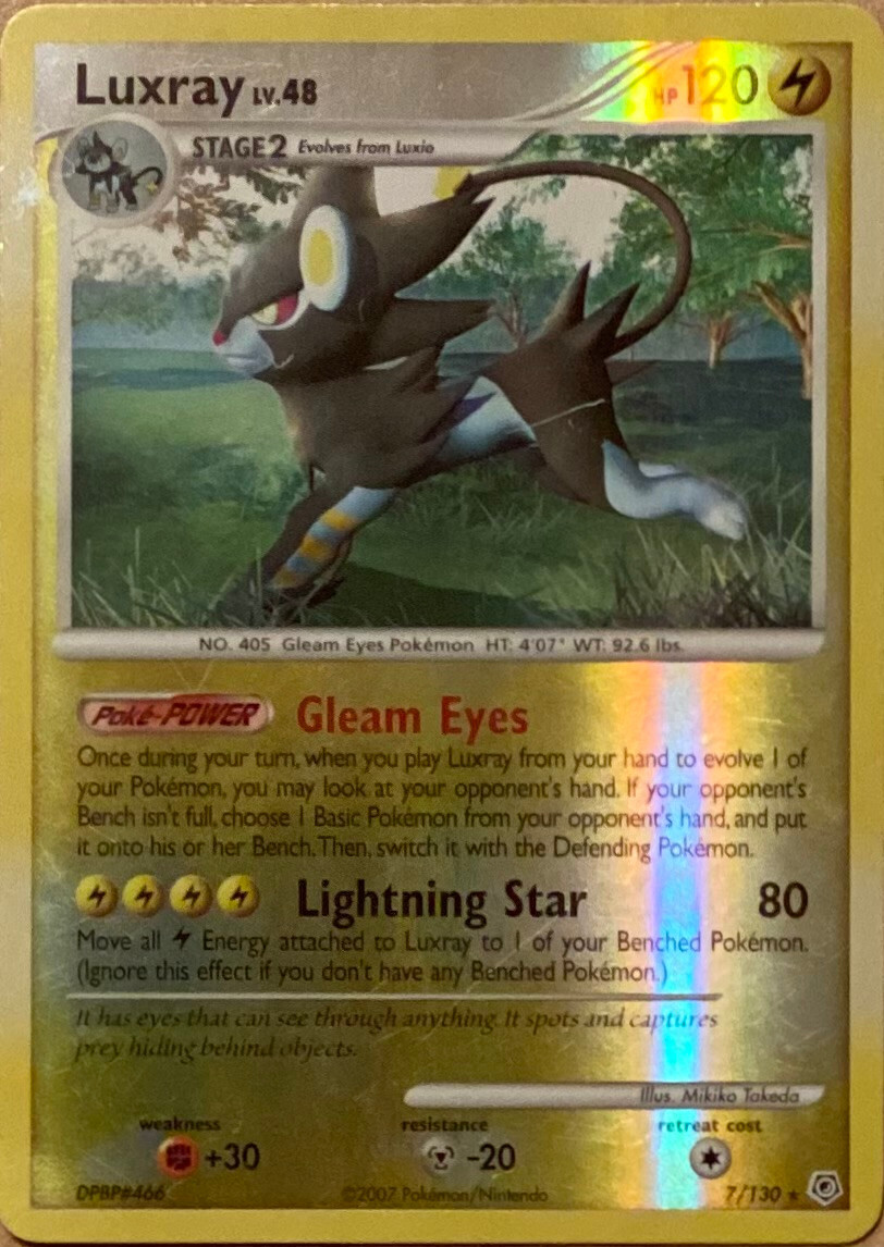 Luxray #7 Pokemon 2007 Reverse Holo Rare TCG Card | eBay
