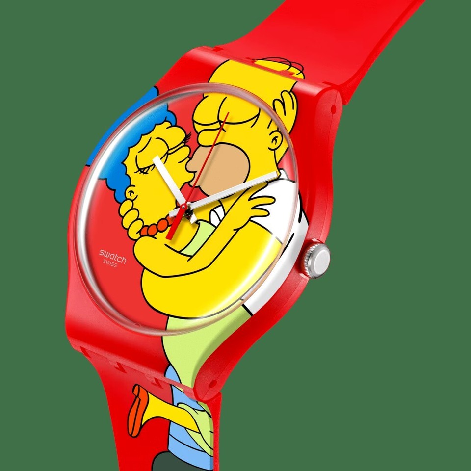 NIB Swatch X Simpsons Watch Valentines Day SWEET EMBRACE - SO29Z120 | eBay