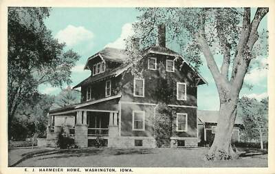Iowa, IA, Washington, Harmeier Home 1922 Postcard | eBay
