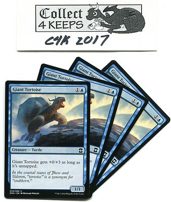 Magic MTG Eternal Masters 2015: 4x x4 Giant Tortoise Blue Playset ...