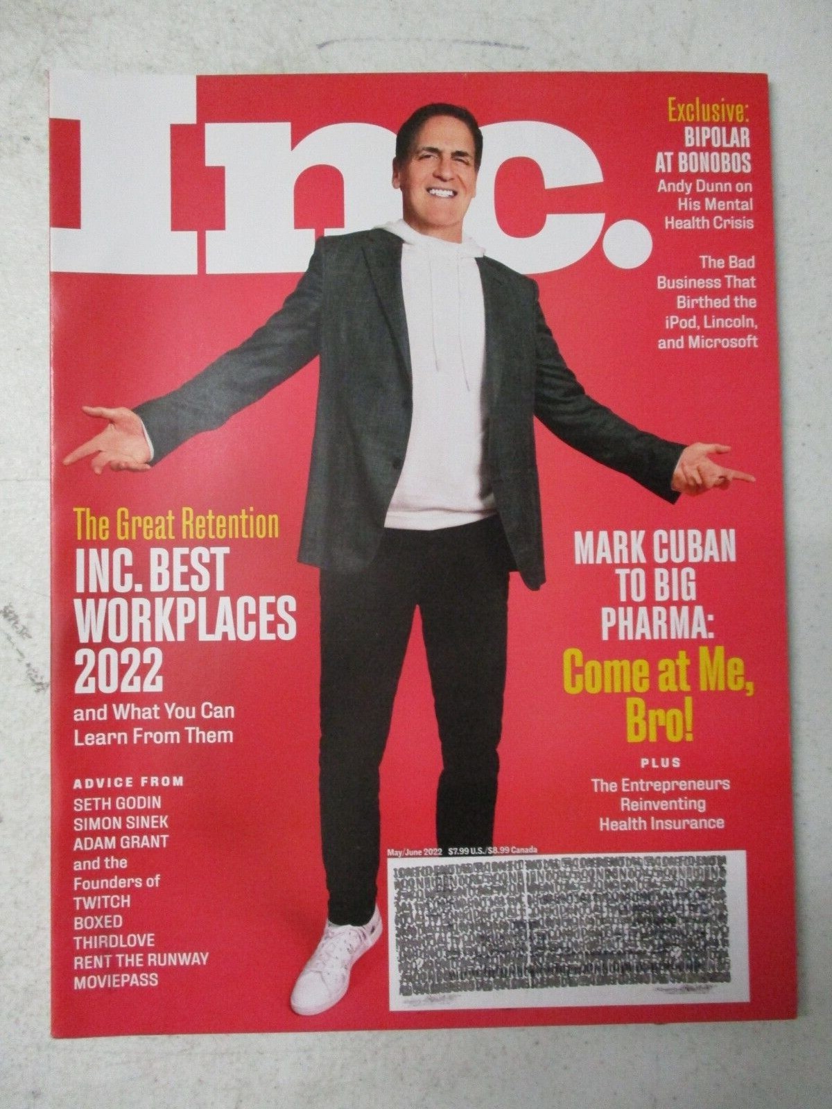 Inc Magazine Cover 2022