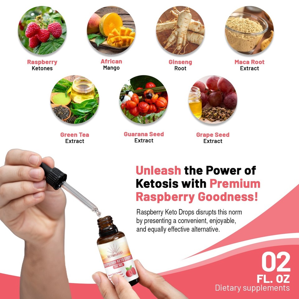 Raspberry Ketone Drops 2oz – Appetite Control, Boost Metabolism, Reduce ...