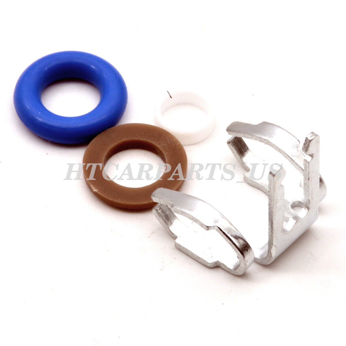 4X Fuel Injector Seal O-ring Kit & Retainer A2710720043 For Mercedes ...