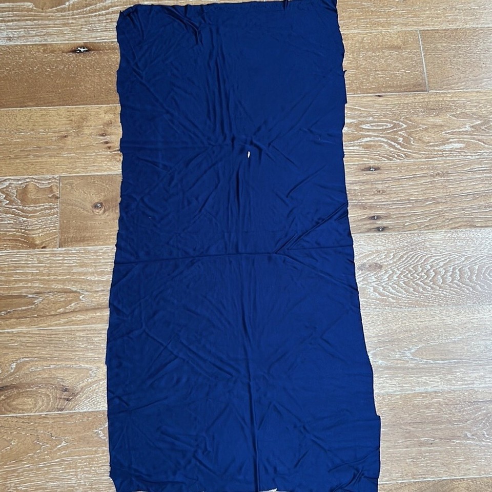 Luxury Heavy Navy Blue Jersey Fabric Swatch | eBay
