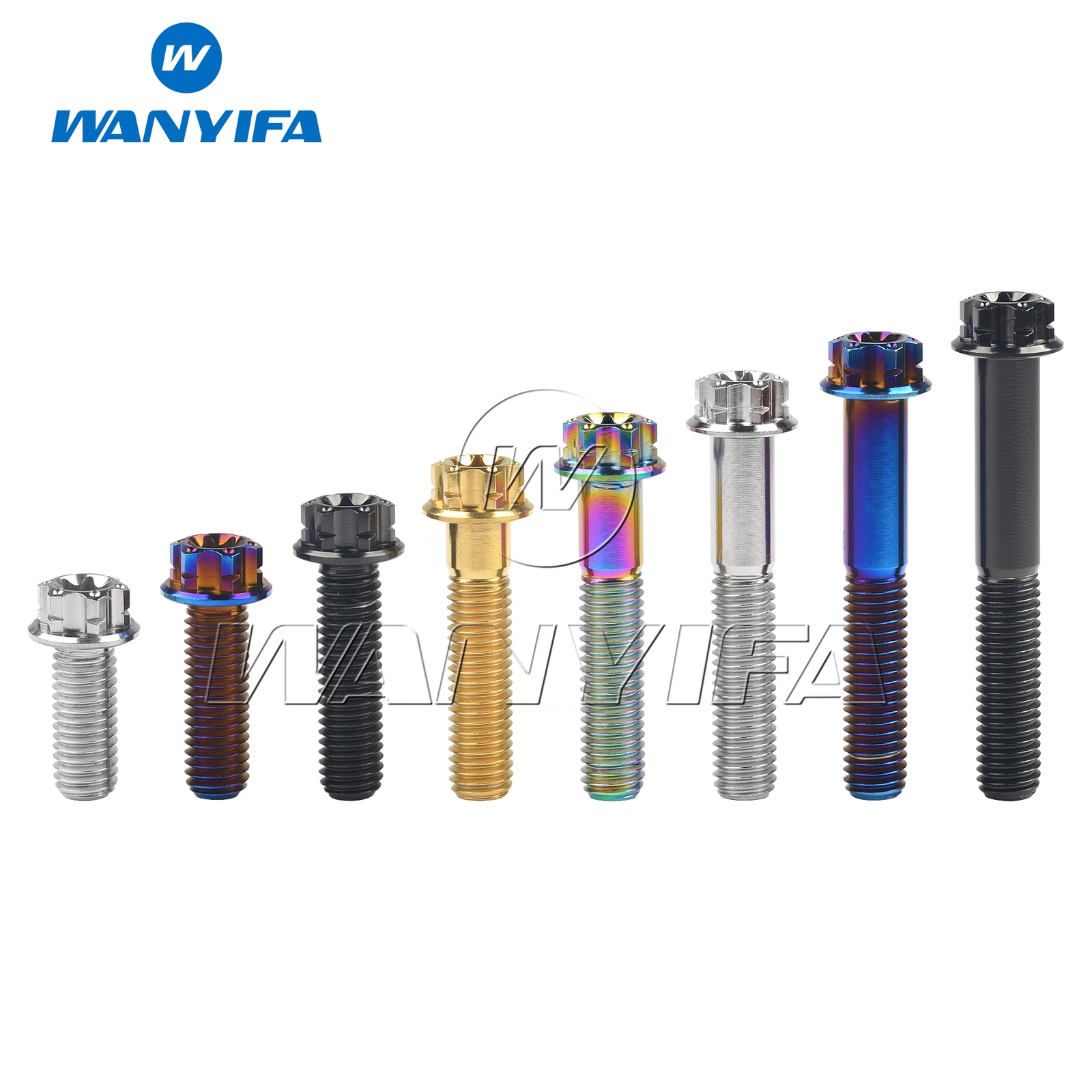 Titanium Bolt M8x20 25 30 35 40 45 50 55mm Flange T40 Torx Screws For ...