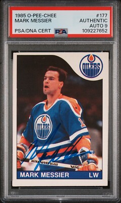1985-86 Mark Messier O-Pee-Chee OPC Signed Autograph PSA/DNA Authentic ...