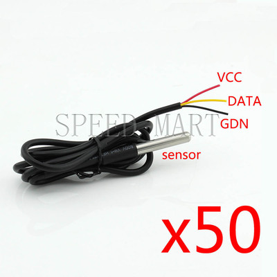 50 PCS High Quality 3V to 5.5V Temperature Temp Sensor Thermal Probe ...