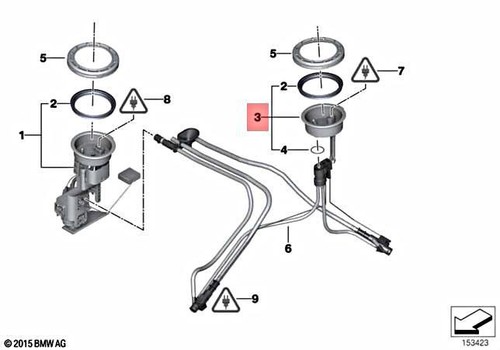 Genuine Left Fuel Level Sending Unit BMW X5 E53 OEM 16116762044 | eBay