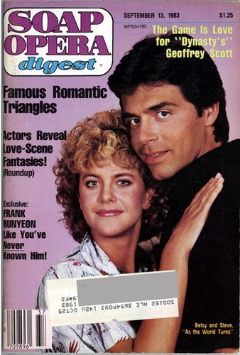 SOAP OPERA DIGEST Sept 13 1983 Meg Ryan Frank Runyeon Richard Hatch ...