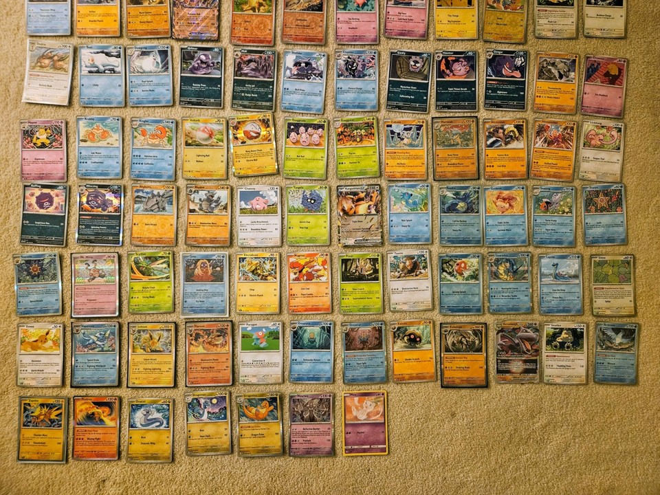 Gen 1 Pokemon Card Lot - 151 Cards No Repeats - 30+ Holos/ Rev. Holos ...