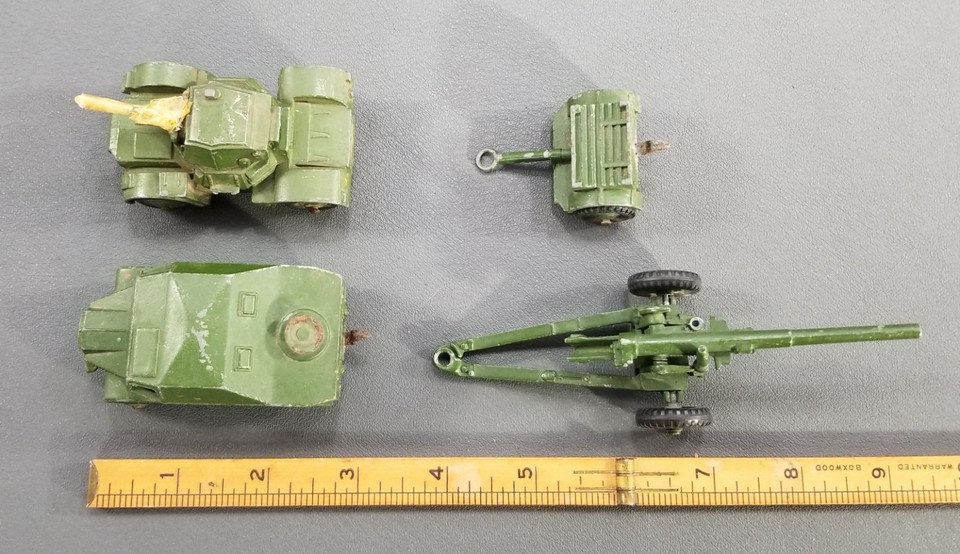 VTG DINKY TOYS MECCANO ARMY VEHICLE LOT OF 4 DIECAST METAL GREEN | eBay