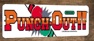 Punch Out Nintendo Marquee Banner 4x12 Metal Wall Sign | eBay