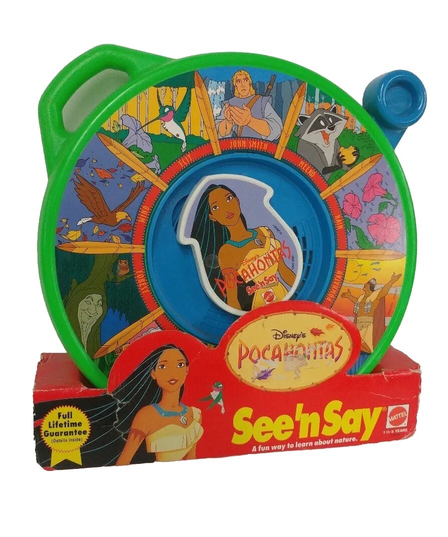 Disney's Pocahontas See 'n Say Talking Toy By Mattel - NIB | eBay