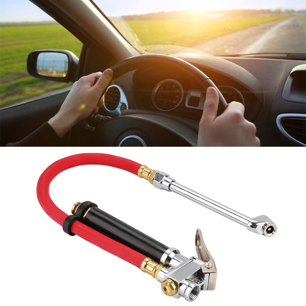 New Handheld Car Air Tire Pressure Filler Fill Inflator Gauge Dual ...