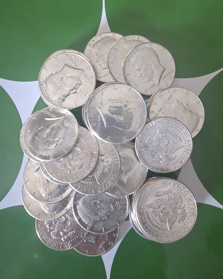 $10 Face Value 90% Silver Coins - Random Year and Denomination - Full ...
