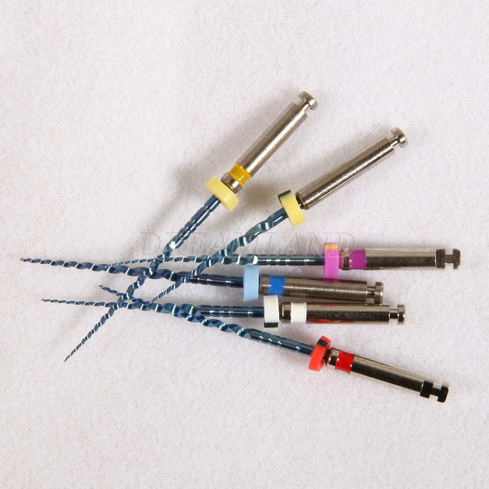 Dental NITI Rotary File Endodontic Engine File 25MM Assorted 6Pcs ...