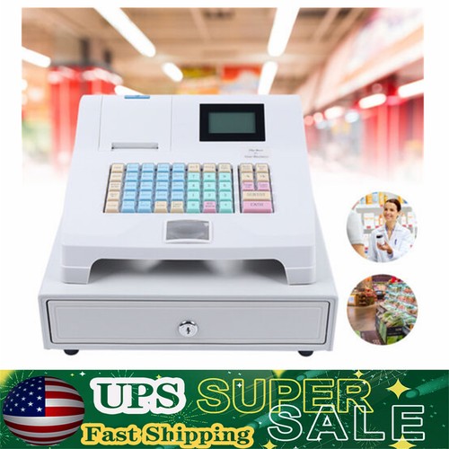 48 Keys Cash Register w/POS System Digital LED Display Cash Register ...