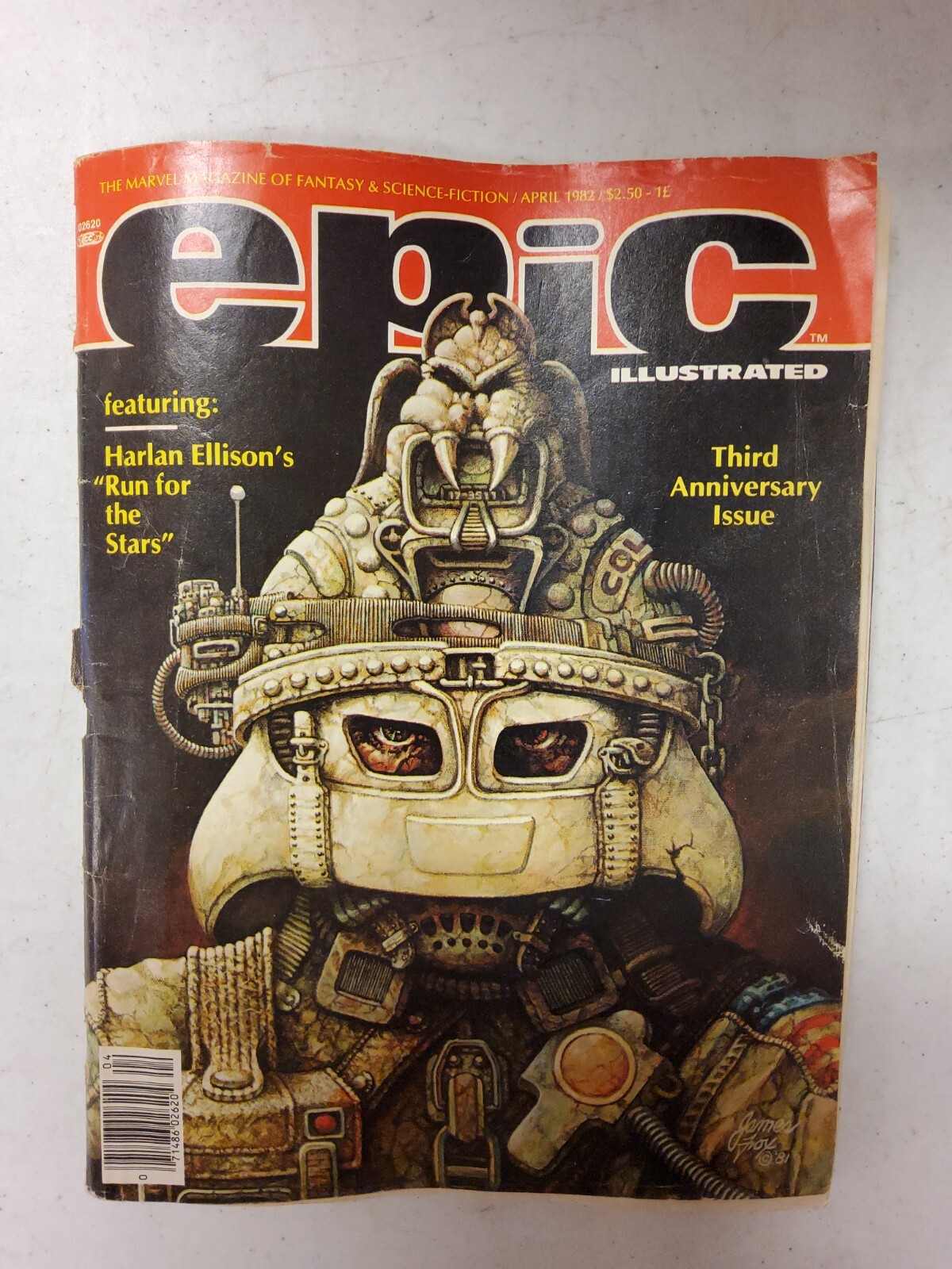 Epic Illustrated Magazine Vol 1 No. 11 April 1982 Harlan Ellison James ...