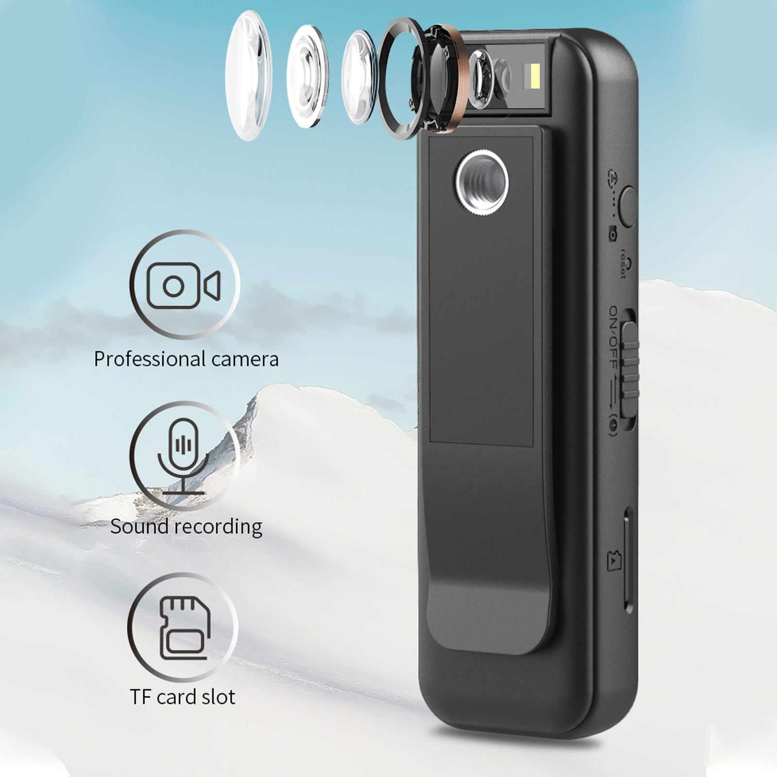 Body Worn Camera Full HD 1080P Magnetic Adsorption Mini Video Recorder ...