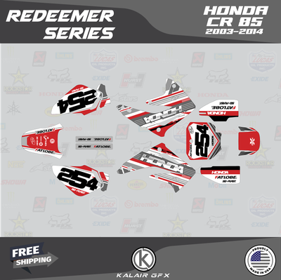Graphics Kit for Honda CR 85 2003-2014 CR85 REDEEMER-Red | eBay