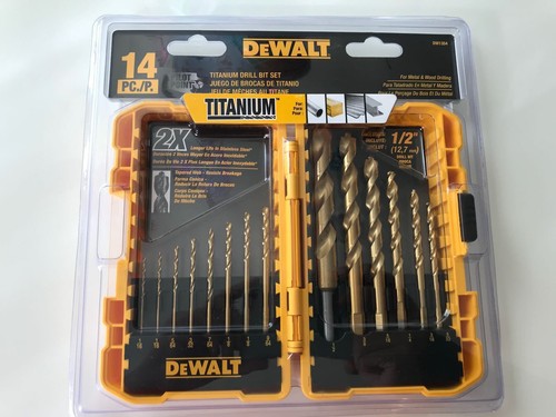 DEWALT DW1354 14Piece Titanium Drill Bit Set, New, Free Shipping | eBay