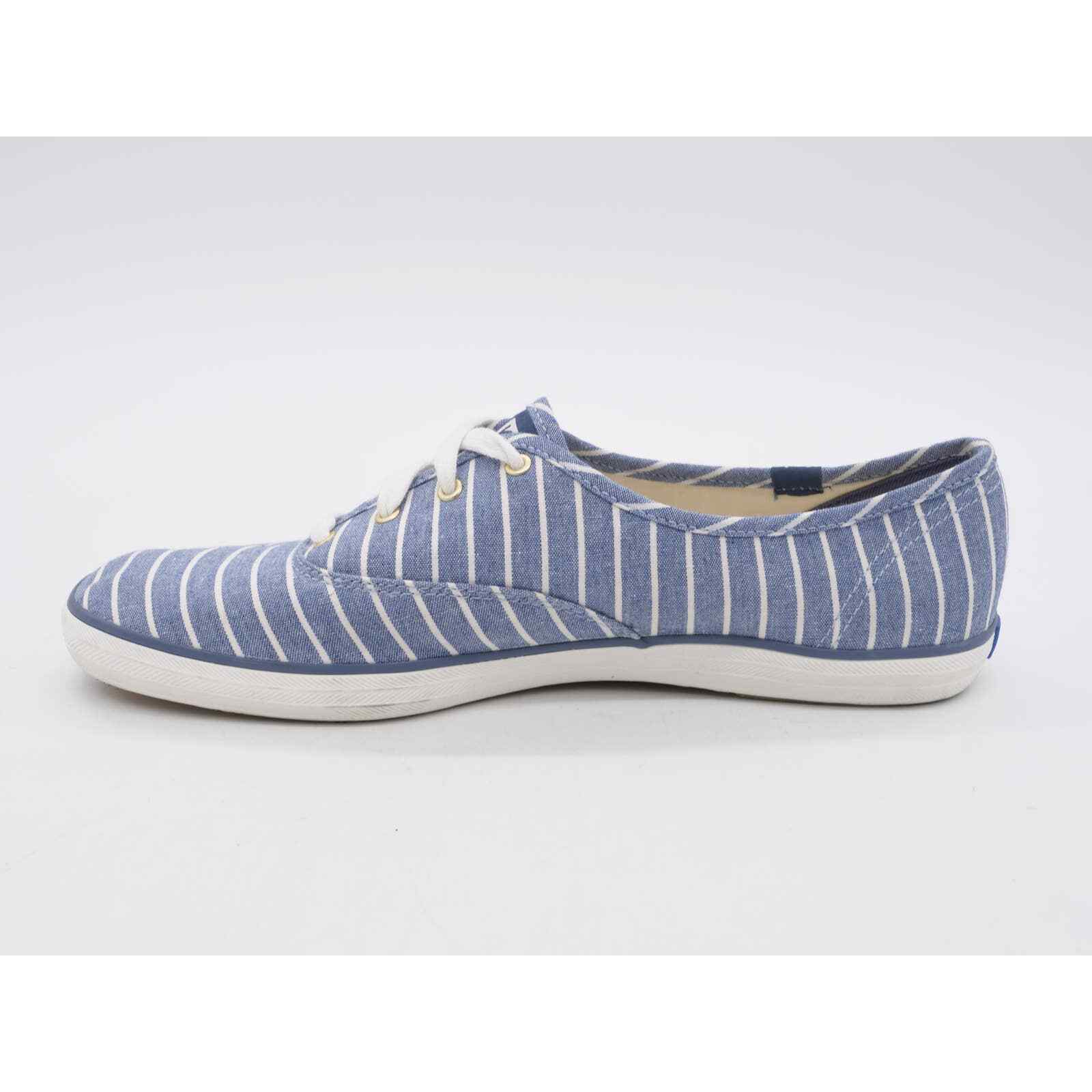 Keds Champion Sneakers Womens 11 Blue Canvas Striped … - Gem