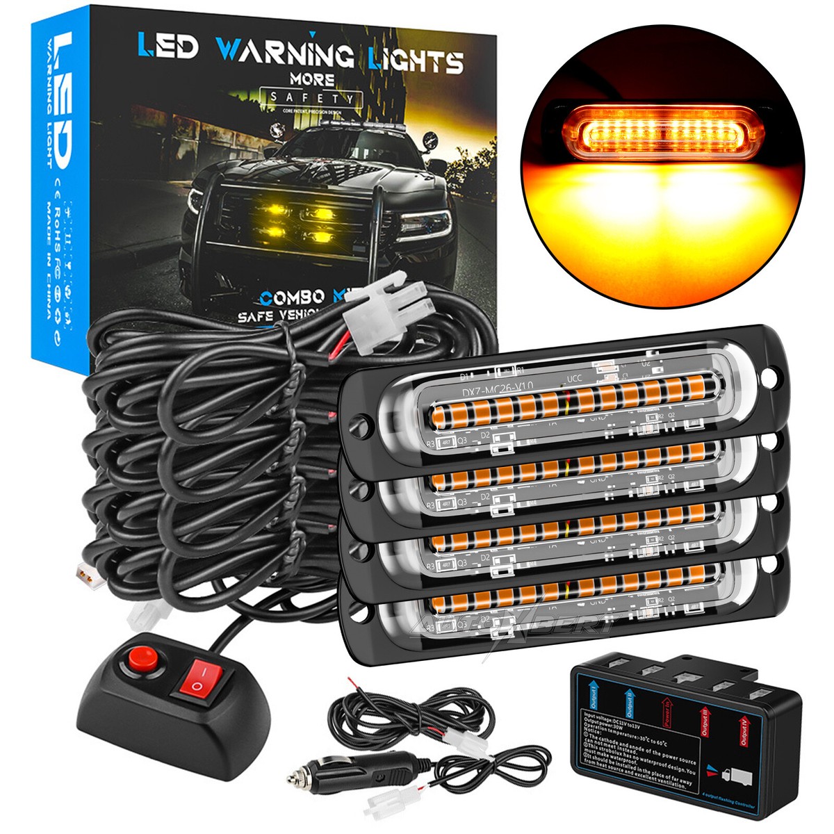 Led Emergency Strobe Lights SL 10451 Sentinel Led Low Profile Warning