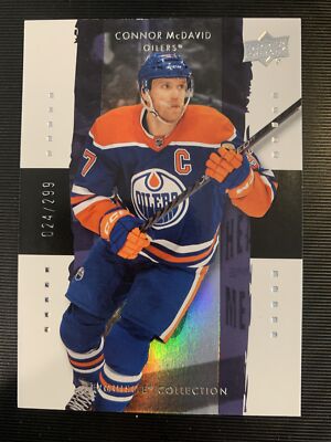 CONNOR MCDAVID 2023-24 UD BLACK DIAMOND EXQUISITE COLLECTION SP #024/ ...