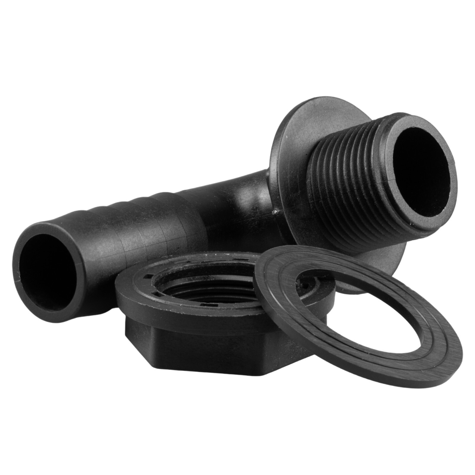 Water Butt Connector Adapter Tank Fitting 1/2" - 2" Barb Elbow 90° Pipe ...