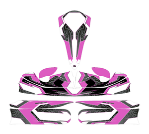 TRIBAL PINK CUSTOM FULL KART STICKER KIT - KARTING - GO KART ...
