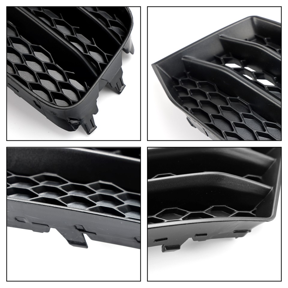 2PCS Front Bumper Fog Light Cover Grill Grille Fit Audi A1 8X 2015-2018 ...