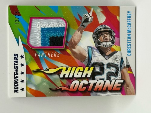 2020 Panini Rookies Stars High Octane 3 Color Patch Christian Mccaffrey