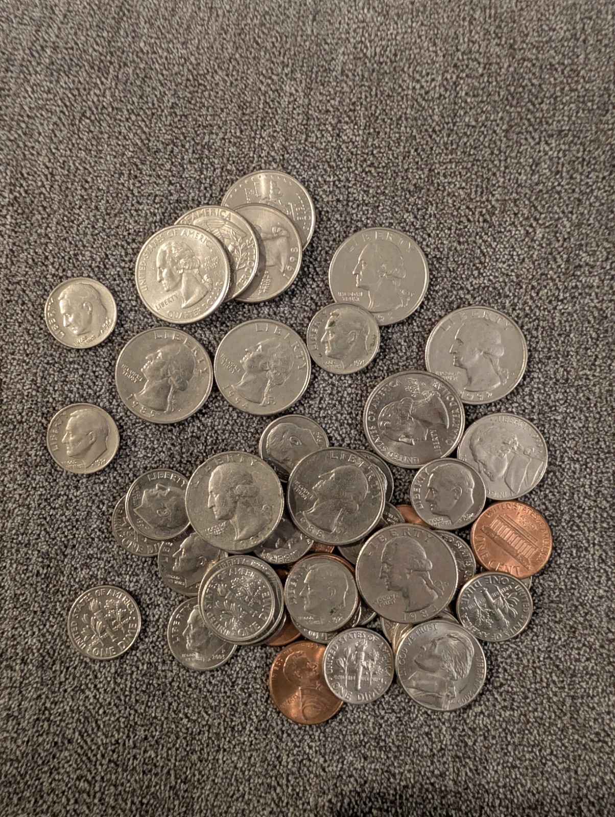 Mixed US Coin Lot Quarters Dimes & Pennies Mixed Dates | eBay